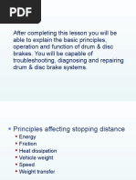 BRAKING SYSTEM Students and Trainer Notes | PDF | Brake | Mechanical ...