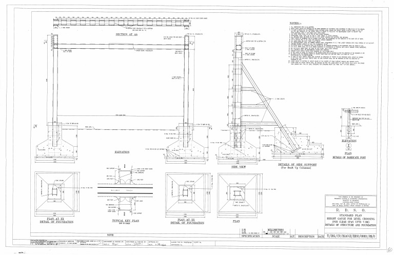 TI-DRG-CIV-HGAUGE-RDSO-00001-05-0 (Standard Plan Height Gauge For Level Crossing (For Clear Span ...