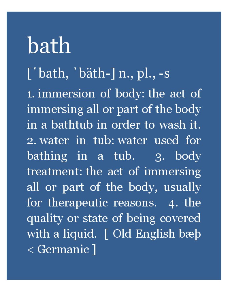 Bath: Definition and Uses | PDF | Philosophy | Wellness