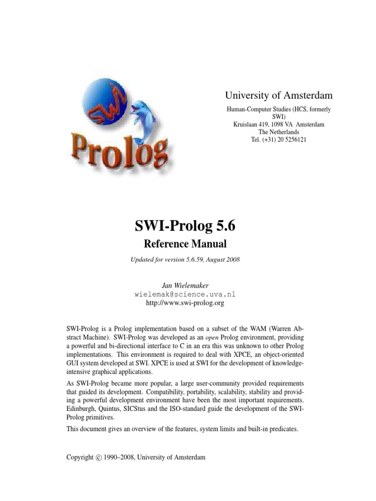SWI-Prolog-5 6 59 PDF | PDF | Systems Engineering | Digital Technology