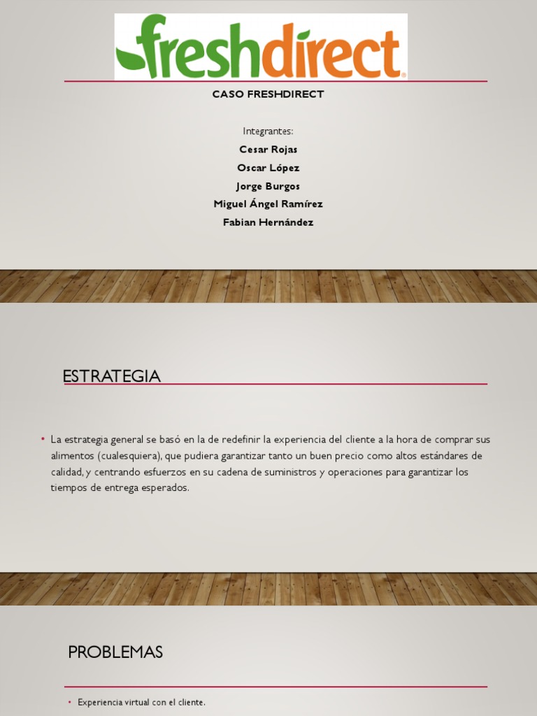 Freshdirect - Caso de Estudio | Descargar gratis PDF | Logística | Business