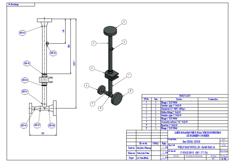 Welding Map Spool 3D - Sht4 | Download Free PDF | Plumbing | Gas ...