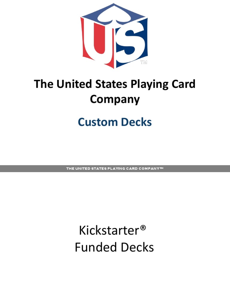 USPC - Custom Guideline Packet (CDA) | PDF | Playing Cards | Graphic Design