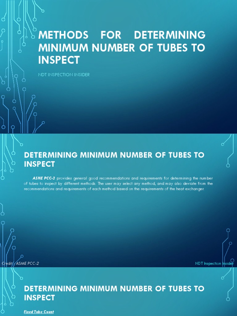 Tube Inspection Guidelines for Heat Exchangers | PDF | Heat Exchanger ...