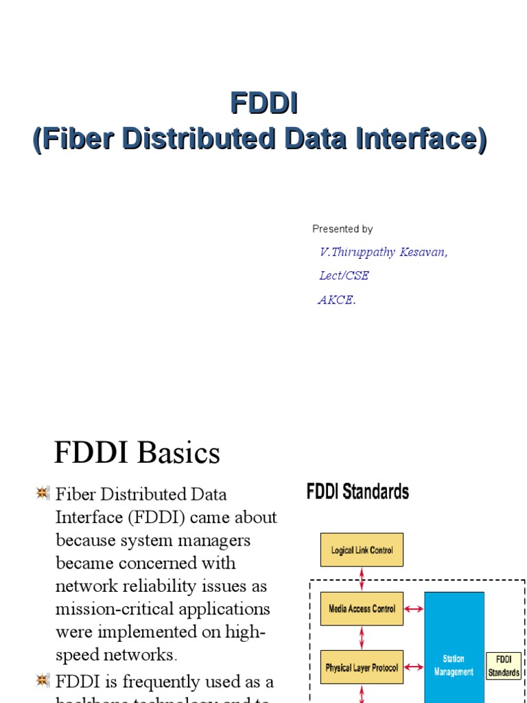 Fddi (Fiber Distributed Data Interface) | PDF | Optical Fiber ...
