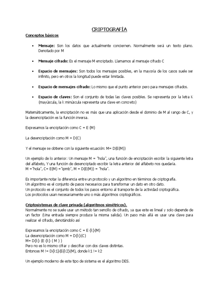 Practica 06 Criptografia Pdf Clave Criptografía Criptografía