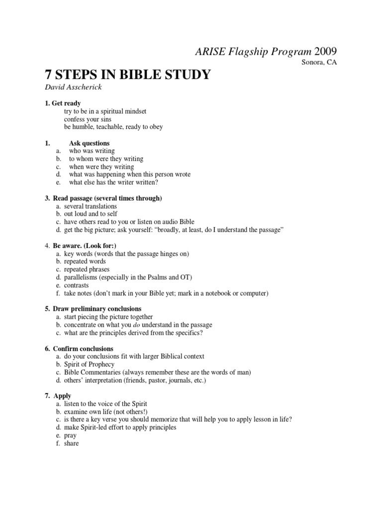 How To Study The Bible - Handouts | PDF | Pronoun | Grammatical Gender
