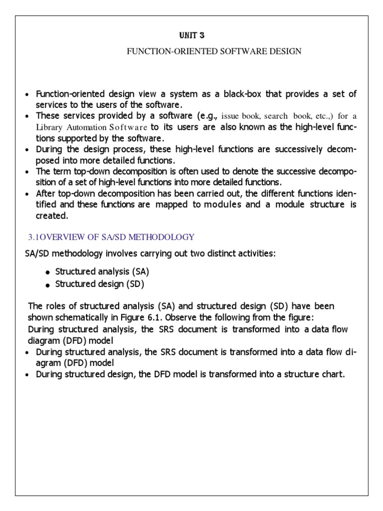 3.1overview of Sa/Sd Methodology | PDF | Systems Engineering | Systems Science