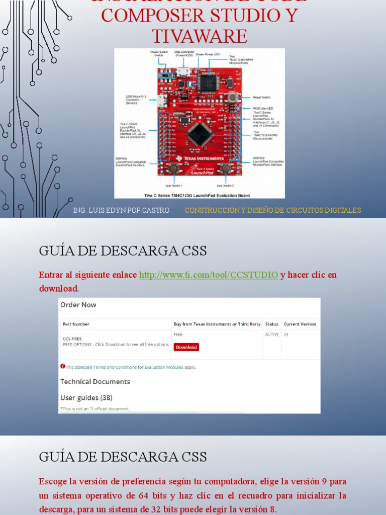 Instalación de Code Composer Studio y Tivaware | PDF | Negocios