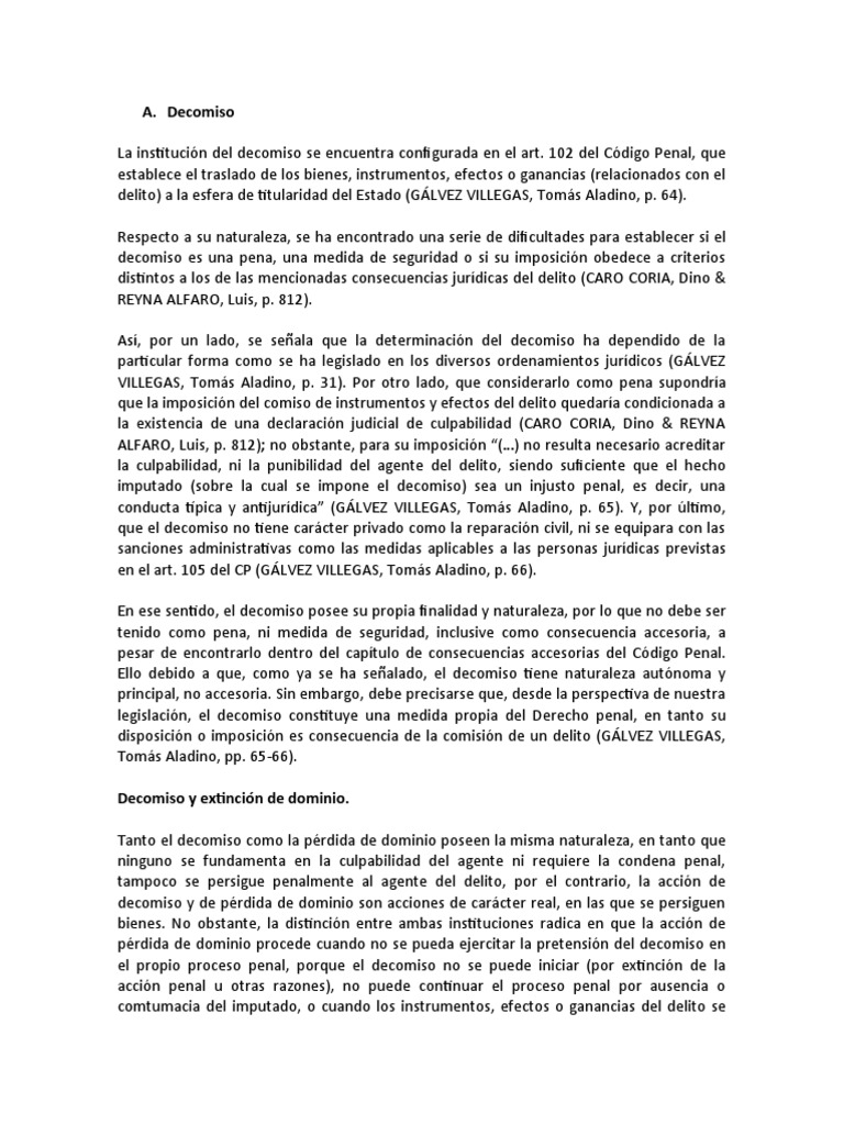 Decomiso | PDF | Derecho penal | Castigos