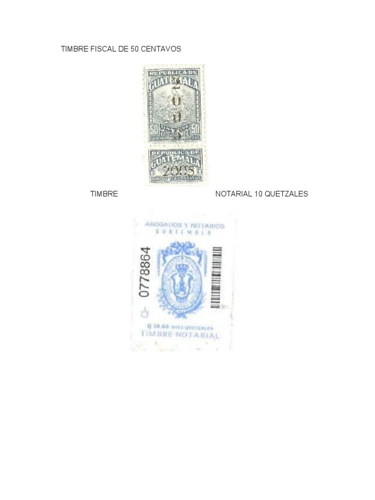 Timbres Fiscales | PDF