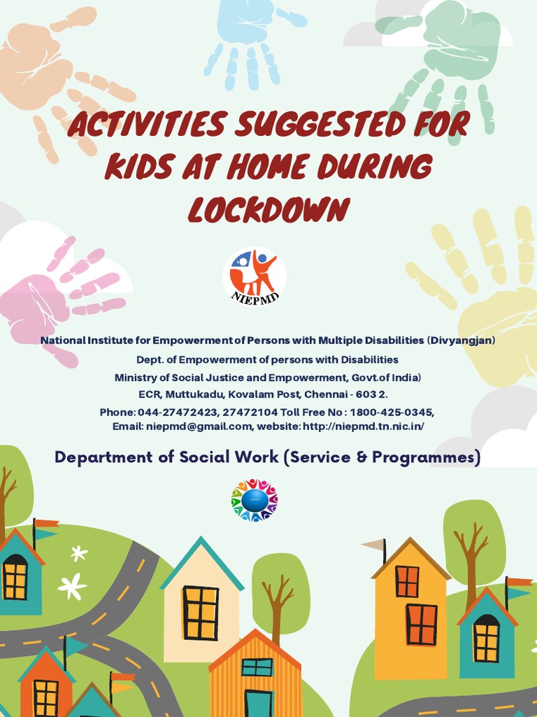 Activities Suggested For Kids at Home During Lockdown: Department of ...