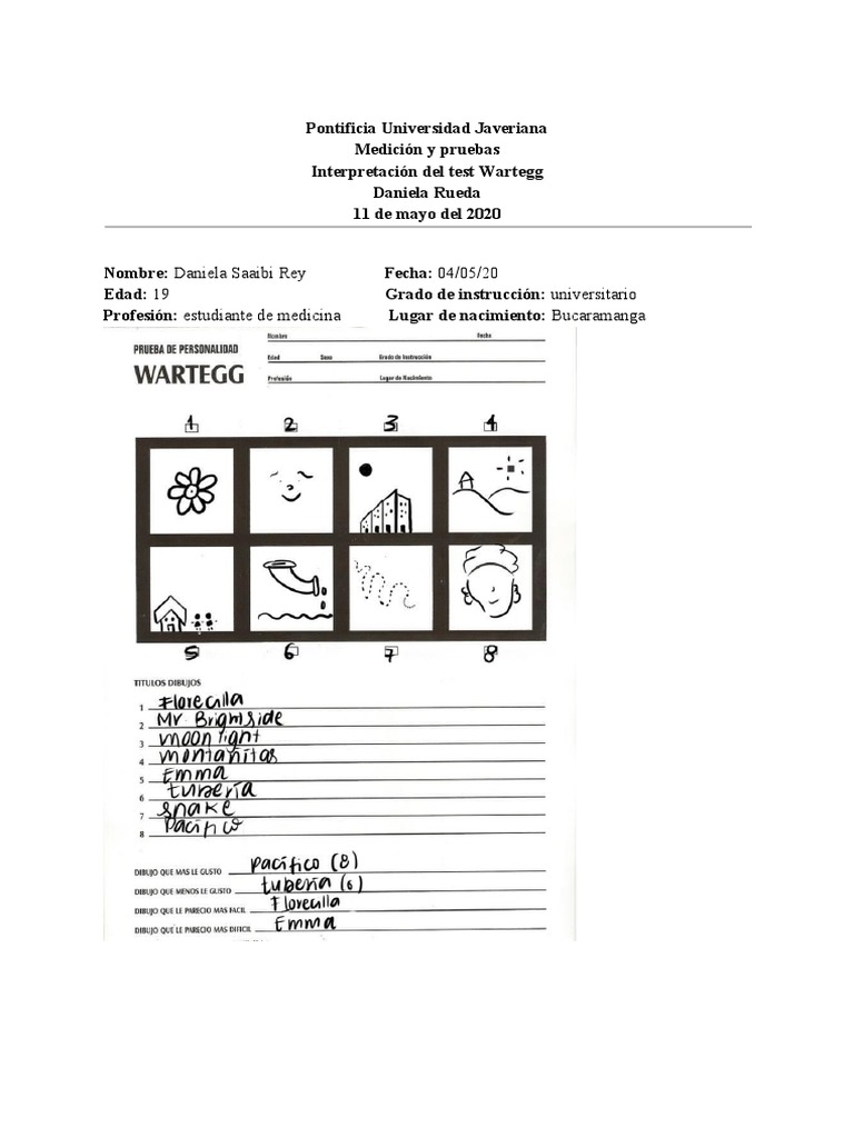 Wartegg | PDF | Percepción | Dibujo