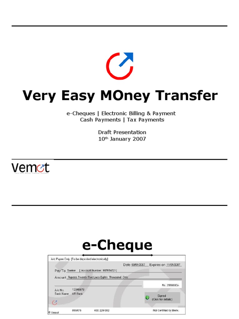 Very Easy Money Transfer | PDF | Cheque | Payments
