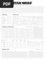 Star Wars Saga Character Sheet 1.0 | PDF