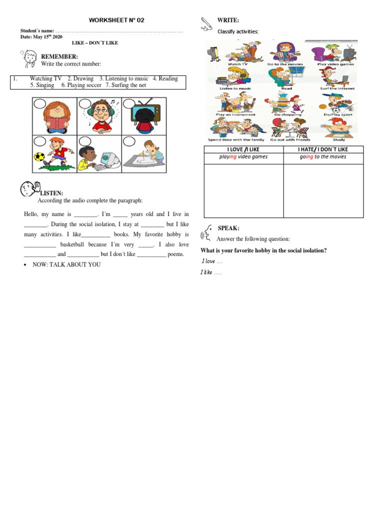 Week 2 Worksheet 02 | PDF | Language Arts & Discipline | Self-Improvement
