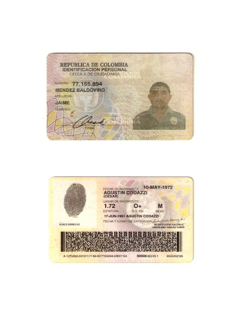 Cedula y Libreta Jaime | PDF