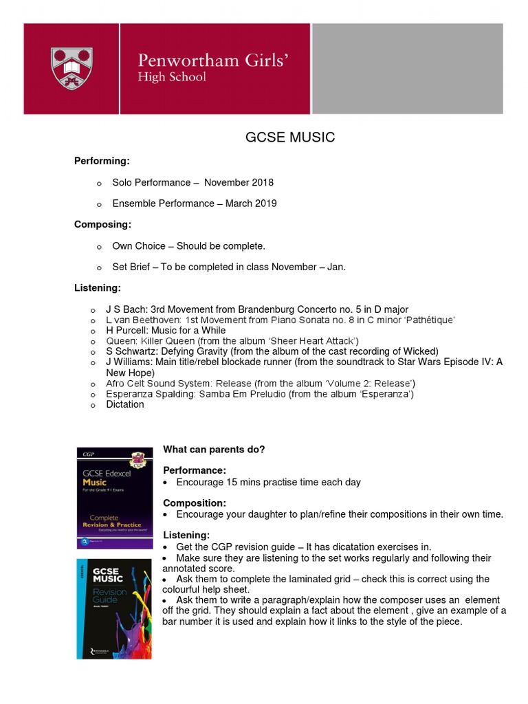 Preparing for GCSE Music: A Comprehensive Revision Plan and Schedule ...