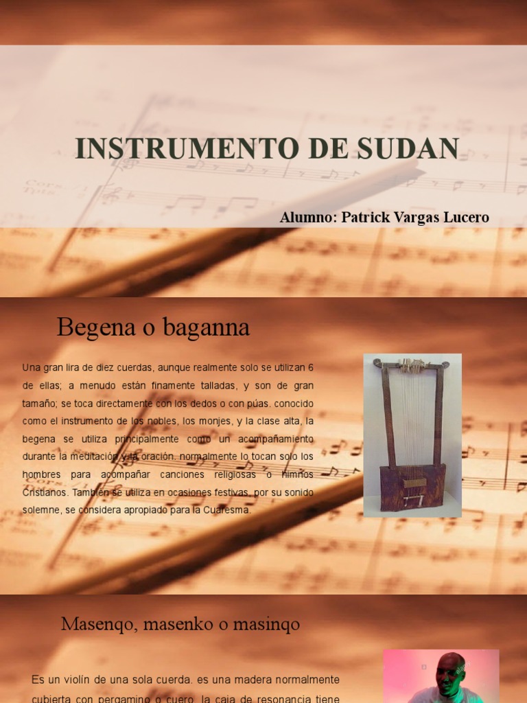 Instrumentos Musicales Tradicionales de Sudán | PDF | Instrumentos ...