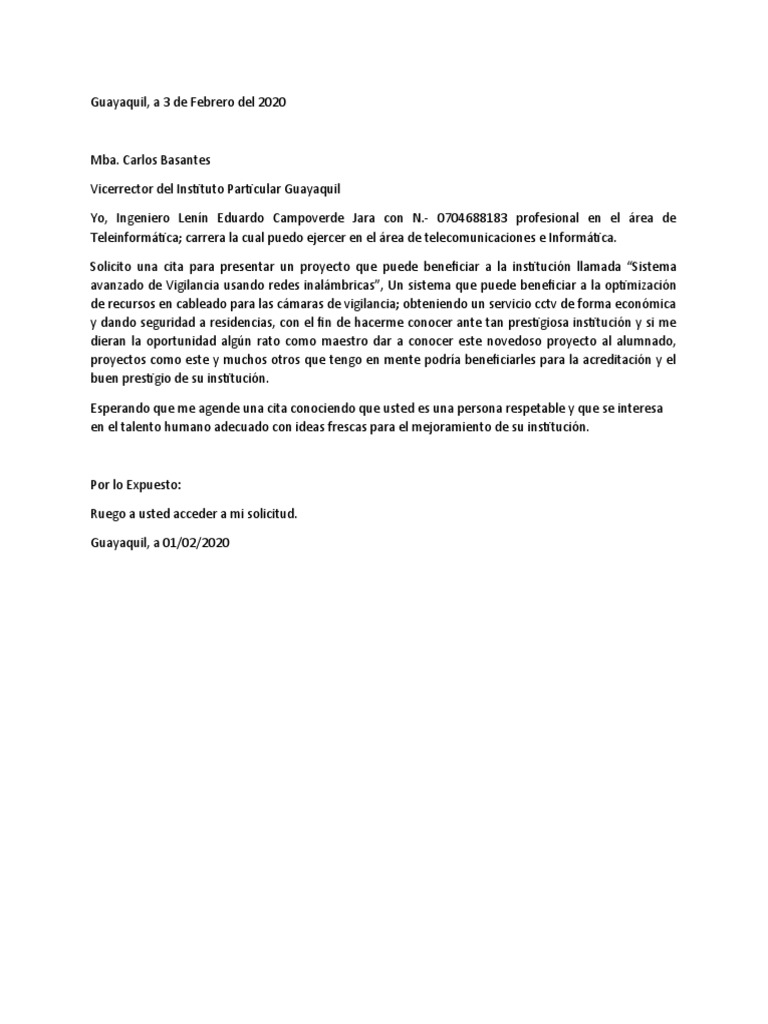 Solicitud de Cita | PDF