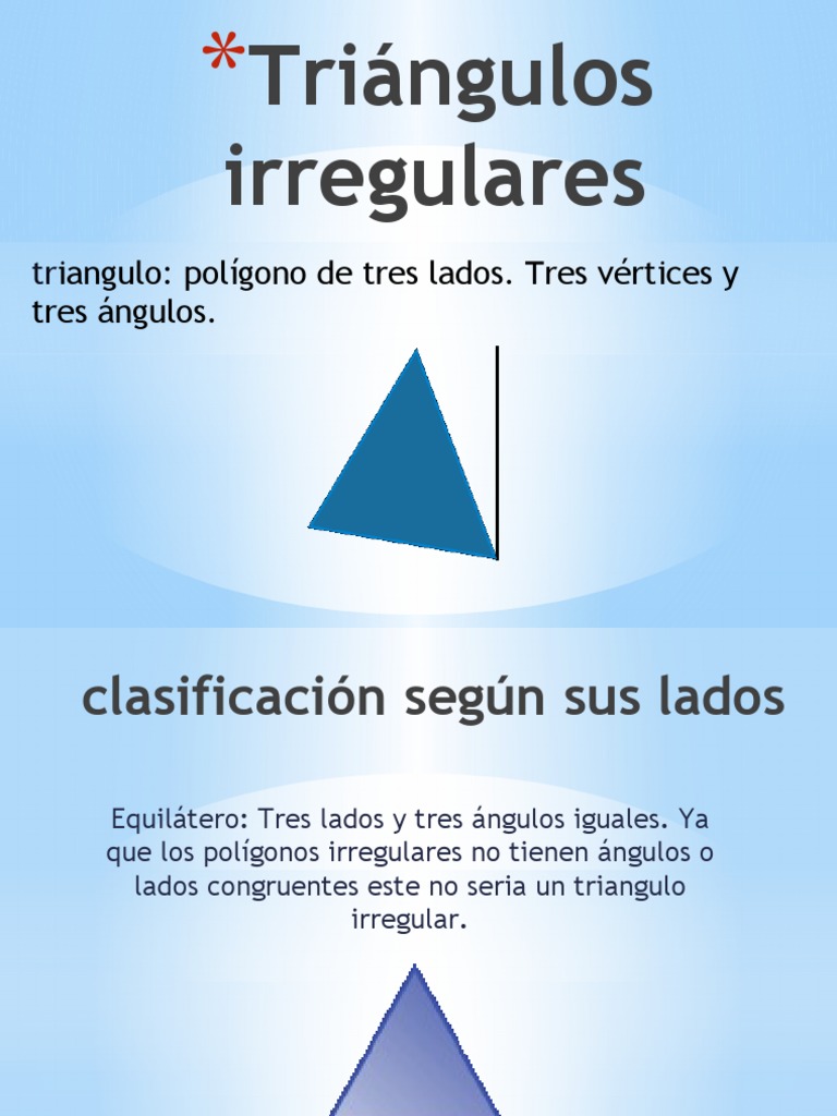 Triángulos Irregulares | PDF