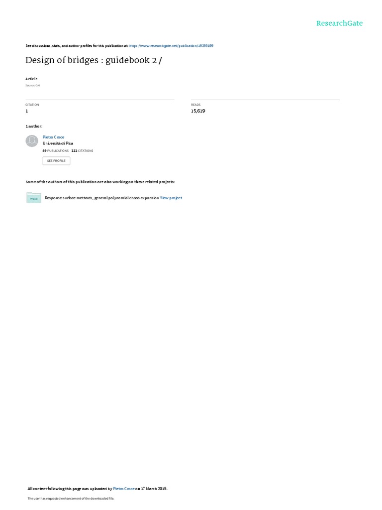 Design of Bridges Guidebook 2 PDF | PDF | Reliability Engineering | Bridge
