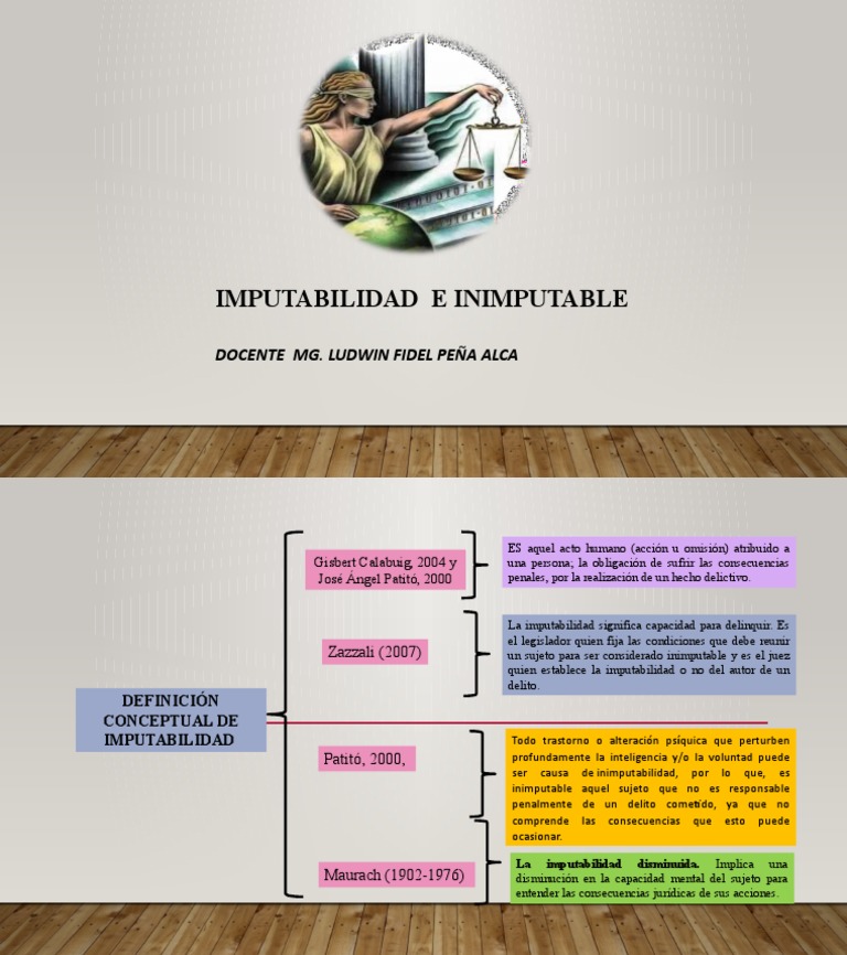Definición Conceptual de Imputabilidad | PDF