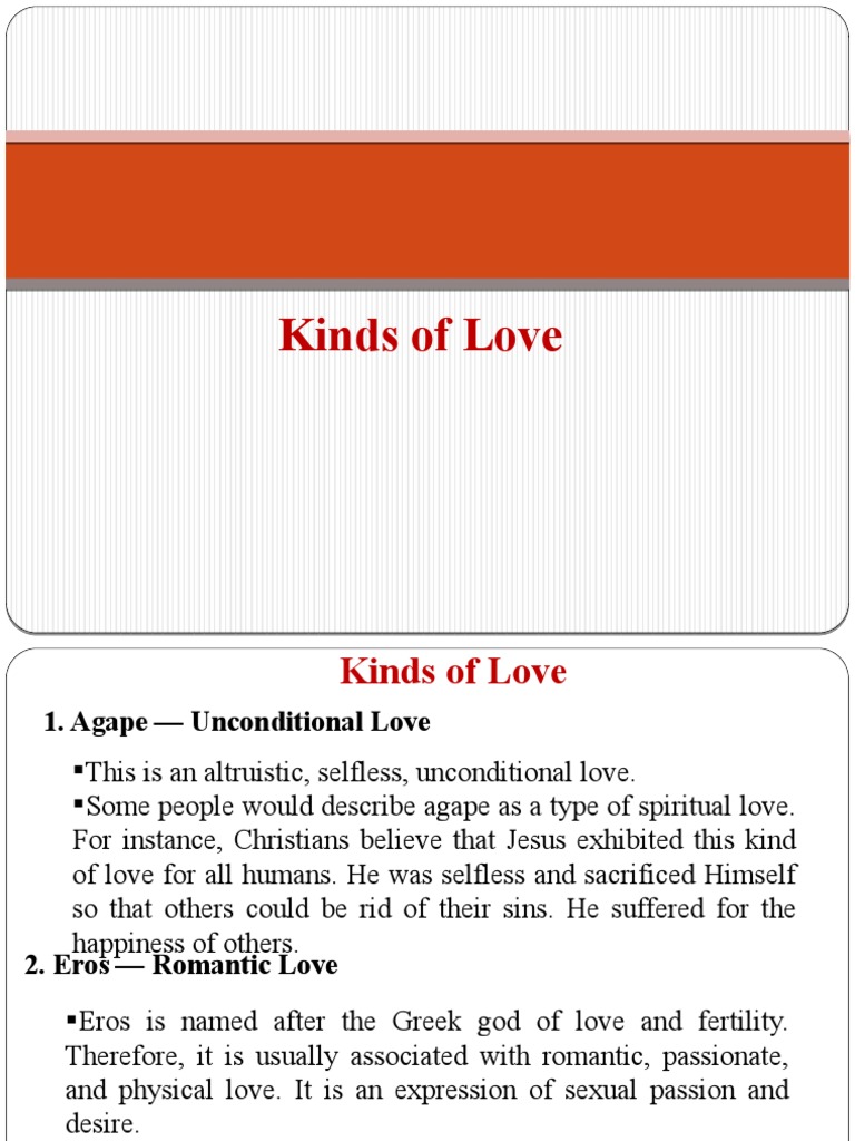 Exploring the Different Types and Expressions of Love | PDF | Love ...