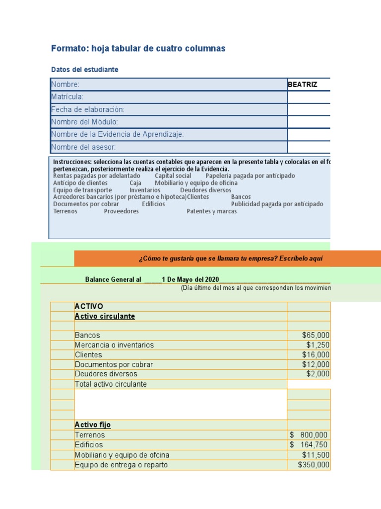 Estructura del Balance General UVEG | PDF | Contabilidad | Corporaciones