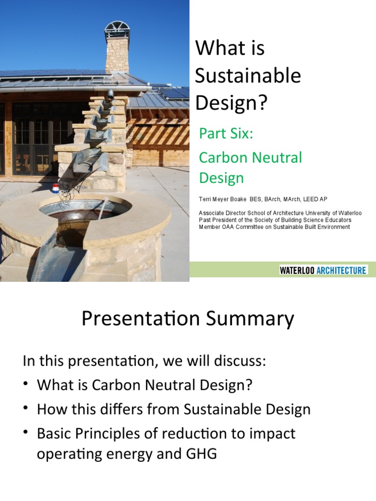 Sustainable Design Principles 6 | PDF | Green Building | Solar Energy