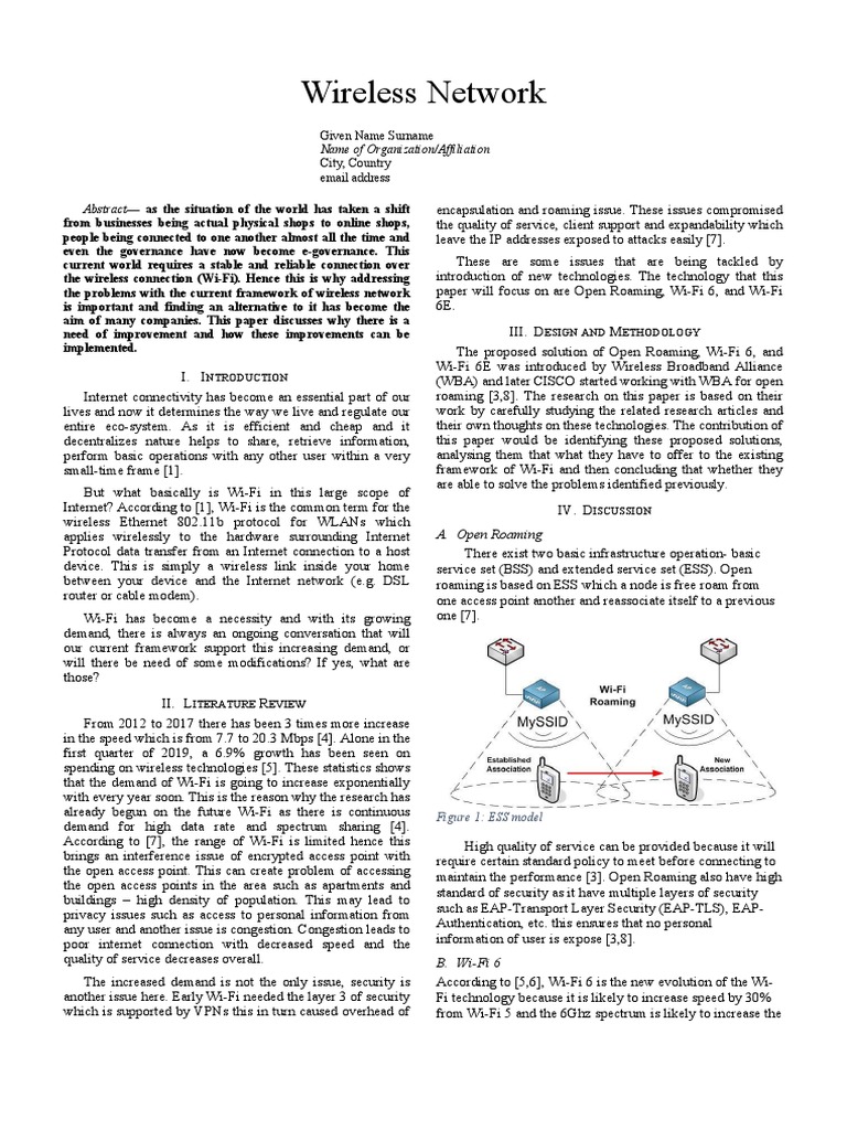 Wireless Network | PDF | Wi Fi | Wireless Lan