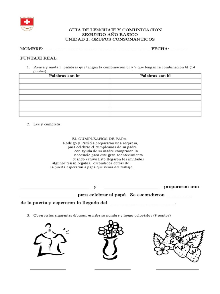 Guìa de Apoyo (Grupos Consonanticos) | PDF | Ocio