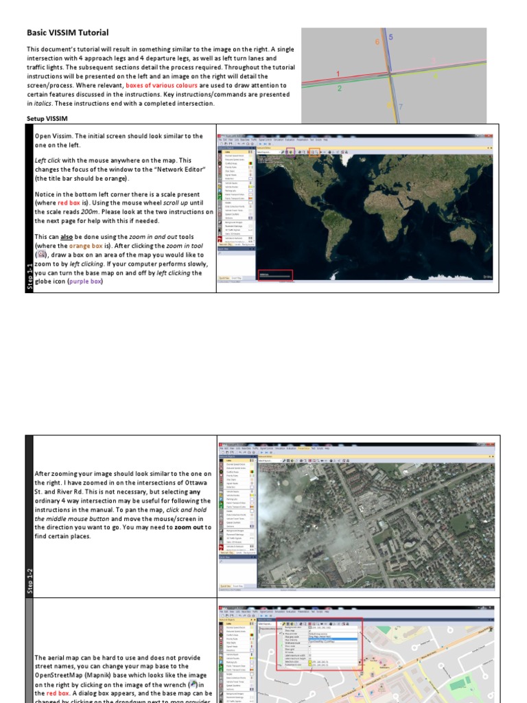 VISSIM Intersection Setup Guide | PDF | Button (Computing) | Icon ...
