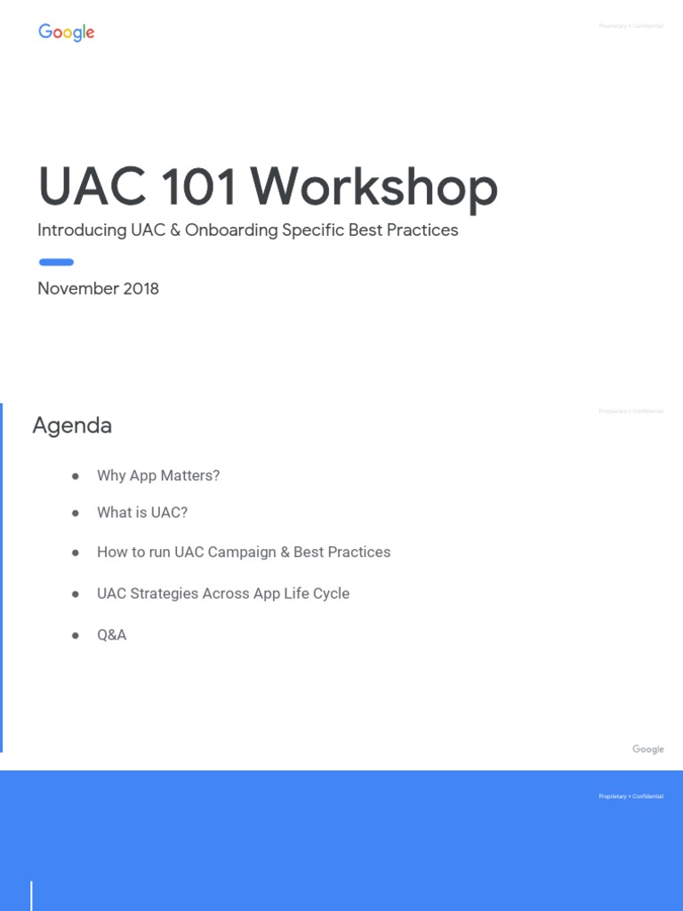 (Google) UAC Advanced Training - VN 2018 | PDF | Mobile App | Smartphone