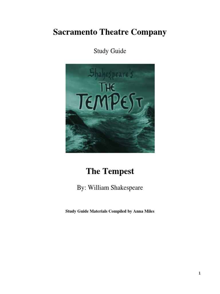 The Tempest Study Guide | PDF | The Tempest