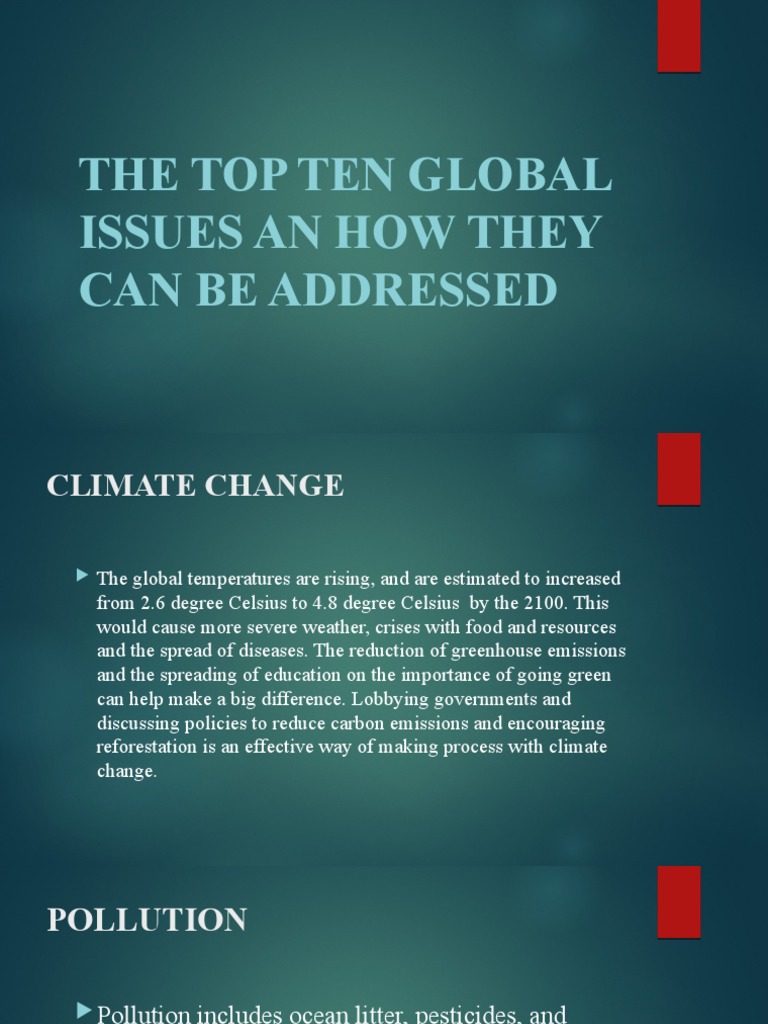 Global Issues | PDF | Literacy | Violence