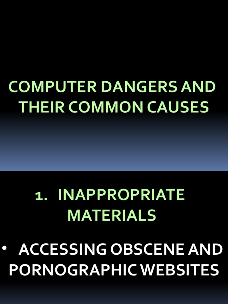 Computer Dangers and Their Common Causes | PDF