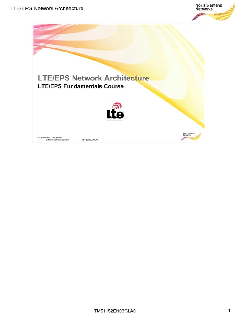 LTE-EPS Network Architecture - PPT | PDF | Internet Protocols ...