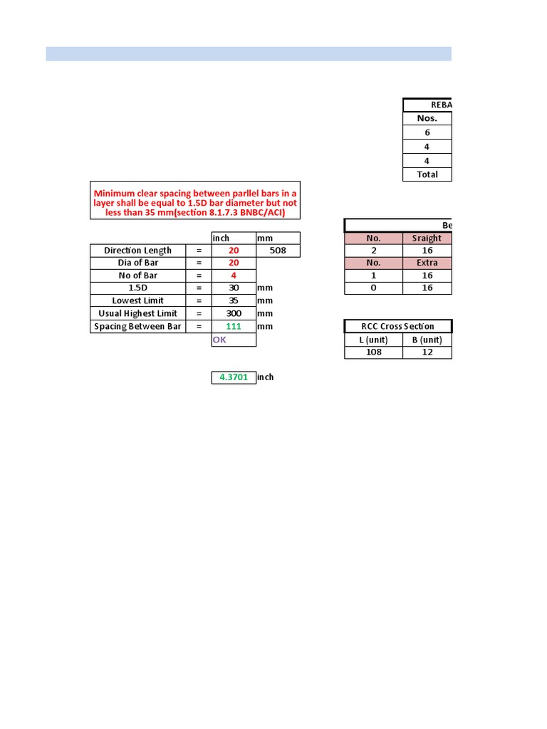 Reinforcement Calculation | Download Free PDF | Civil Engineering ...