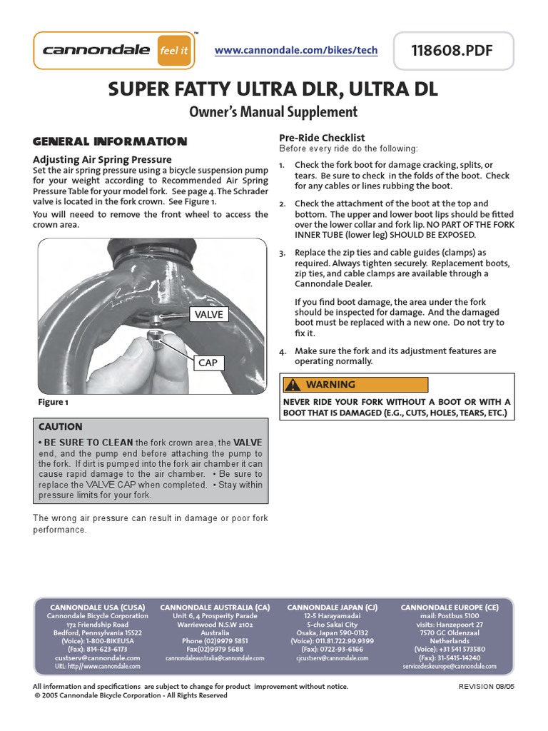 Super Fatty Ultra DLR DL Owners Manual en | PDF | Bearing (Mechanical ...