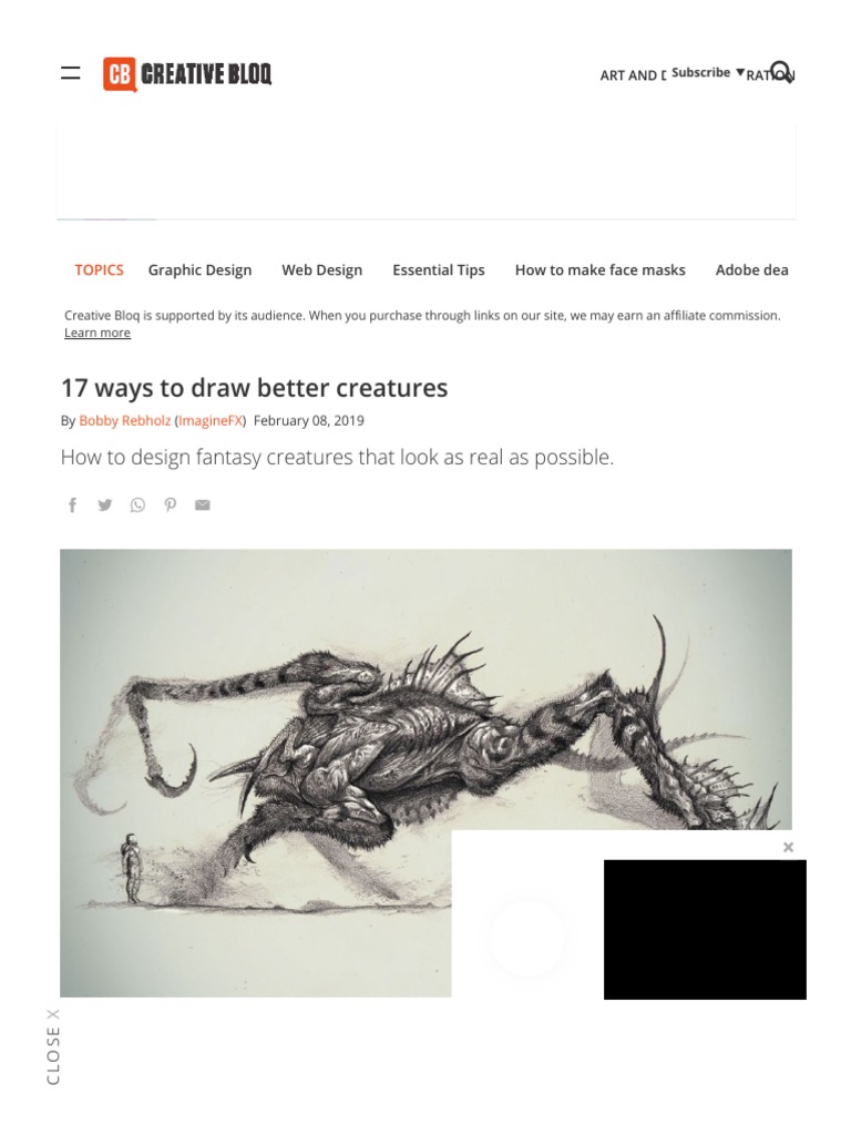 17 Ways To Draw Better Creatures - Creative Bloq PDF | PDF | Senses ...