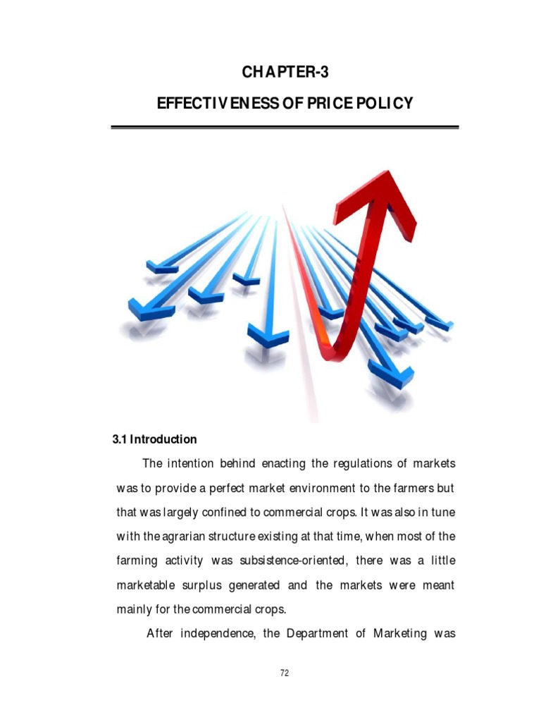 Chapter-3 Effectiveness of Price Policy | PDF | Agriculture | Foods