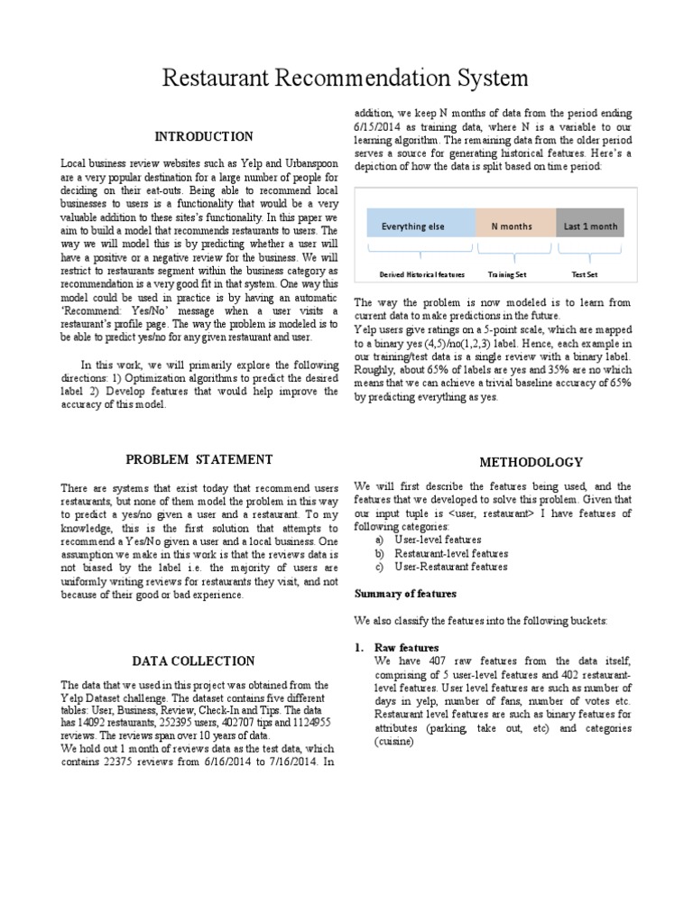 Ashish Gandhe, Restaurant Recommendation System | Download Free PDF ...