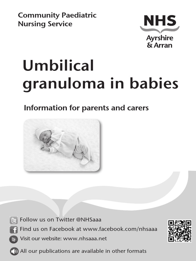 Umbilical Granuloma in Babies: Community Paediatric Nursing Service ...