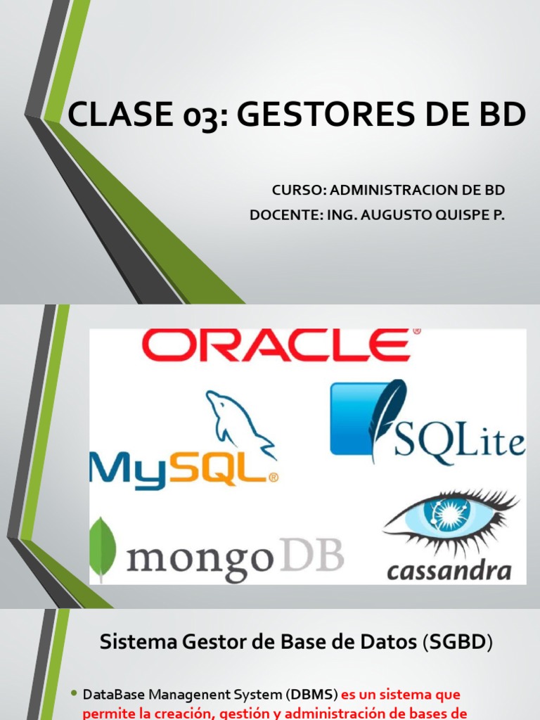Gestores de Base de Datos | PDF | Mongo Db | No Sql