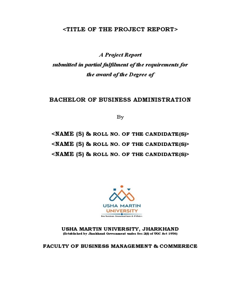 Project Sample Template | PDF | Research Design | Analysis