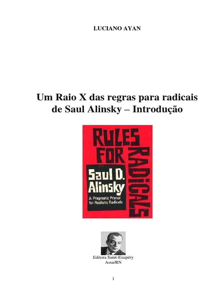 Análise das Regras de Alinsky | PDF | Moralidade | Revoluções