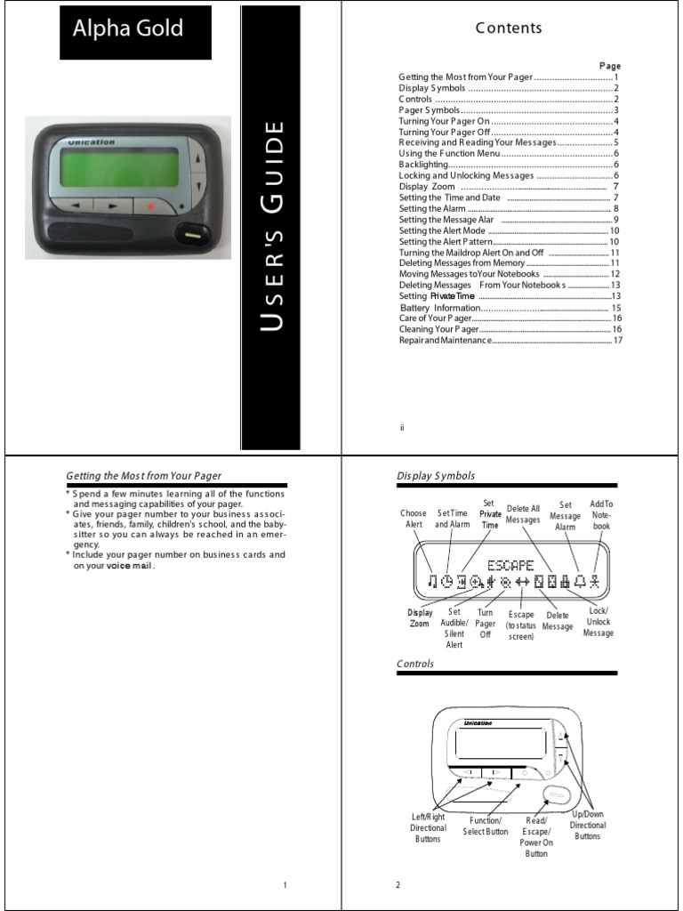 This Is How A Pager Works - Please Read This So You Know How A Pager ...