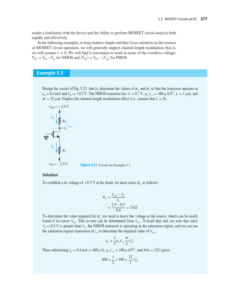 Pages From Microelectronic Circuits, 7th Edition | PDF | Mosfet | Field ...