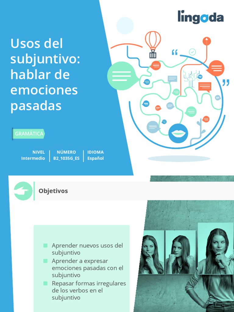 Subjuntivo y emociones pasadas | PDF | Verbo | Las emociones
